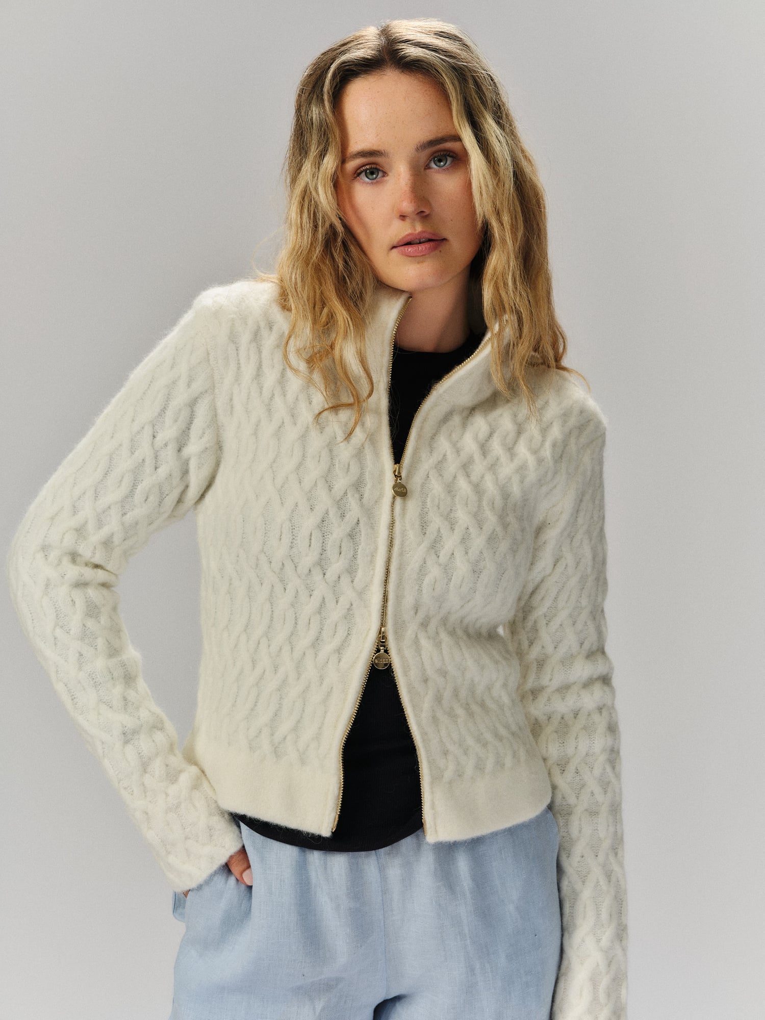 Nelly Alpaca Cardigan - alpaca merino cardigan